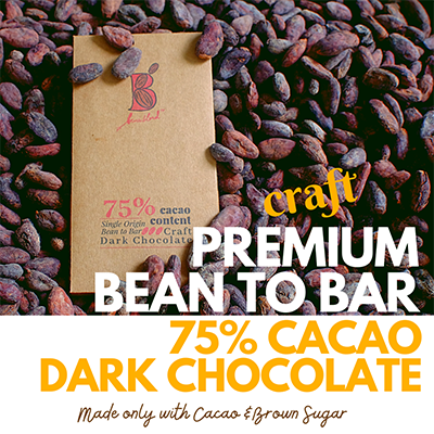 75% Cacao Bean-to-Bar Dark Chocolate Bar – Ben’s Blend PH